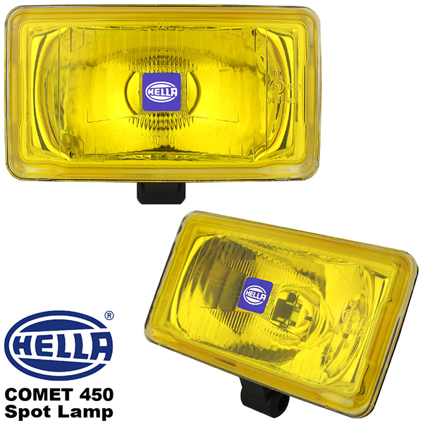 Hella Yellow Fog Lights Hella Comet 450 (Yellow) H3 12v Driving