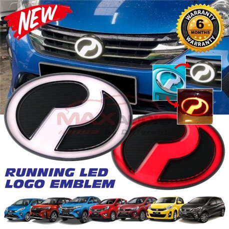 Axia Emblem Logo PLAT BLACK] PERODUA GENUINE MYVI LB ALZA BEZZA AXIA