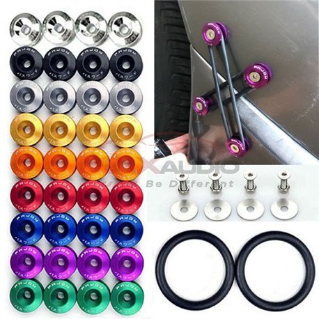 Buy JDM Style Front Bumper Fender Aluminum Quick Release Fastener ...